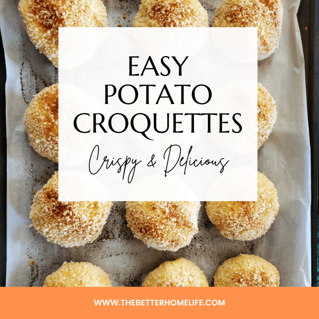 Easy Baked Potato Croquette Recipe - The Better Home Life